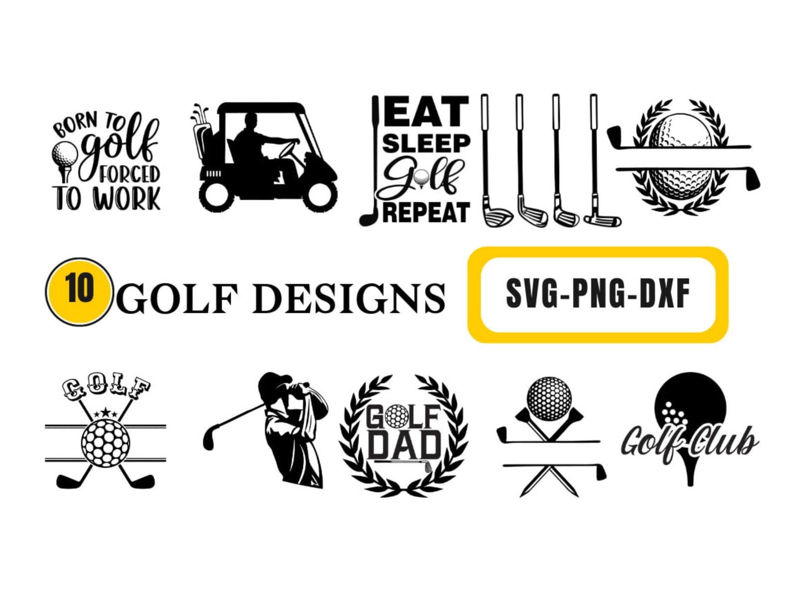 Golf Svg , Golf Svg Bundle, Golf Cut File, Golf Clipart, Cricut Golf ...