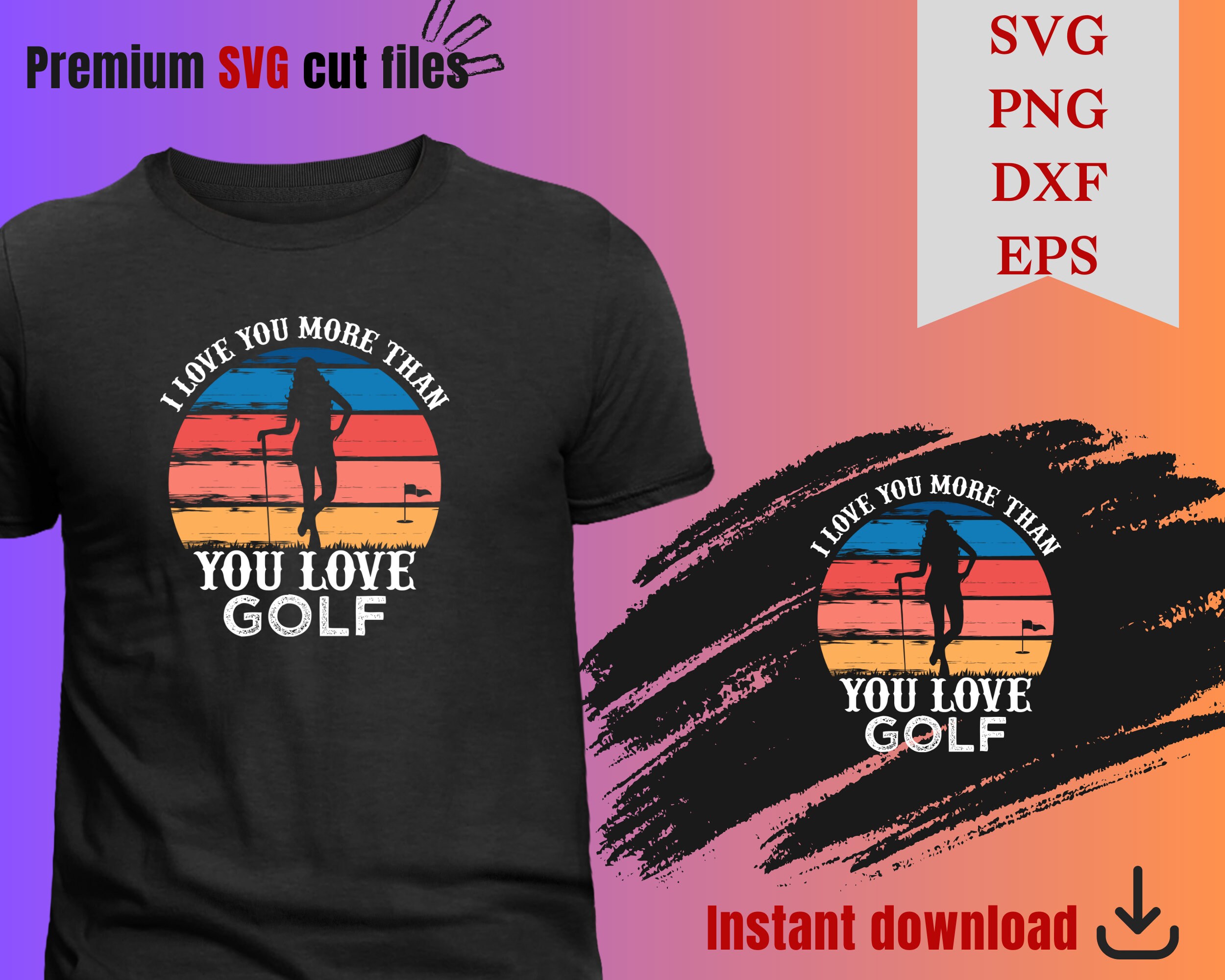Golf Svg , Love Golf , Girl Love Golf Svg , Golf Cut File, Golf Clipart ...