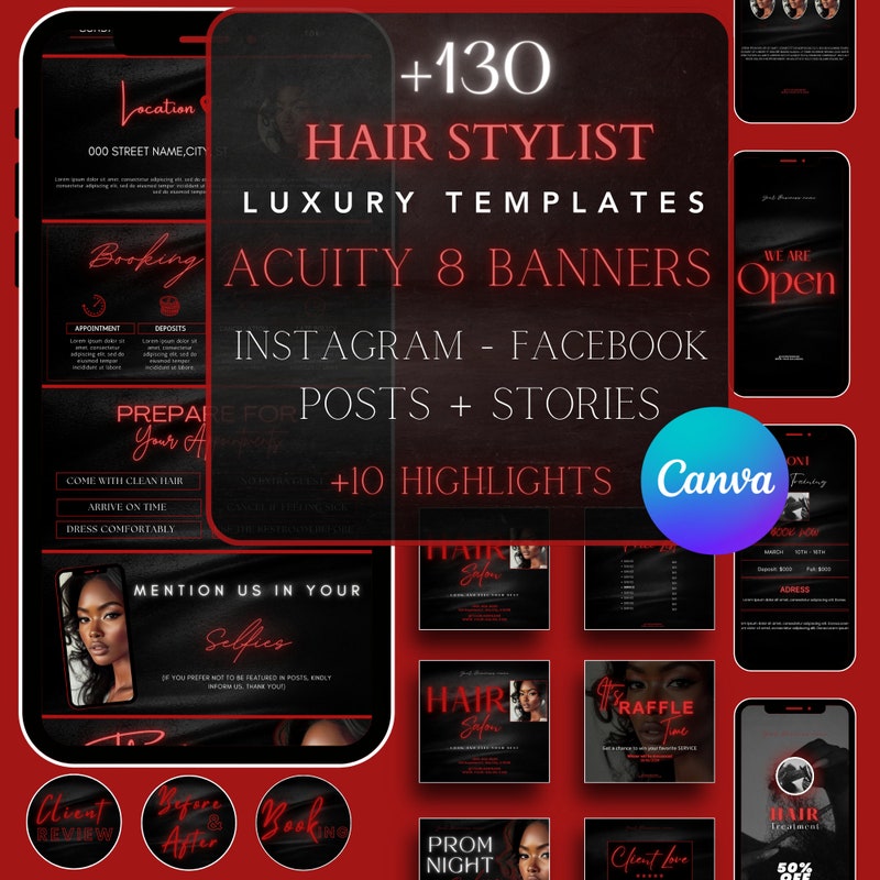 Red Instagram Highlights - Etsy