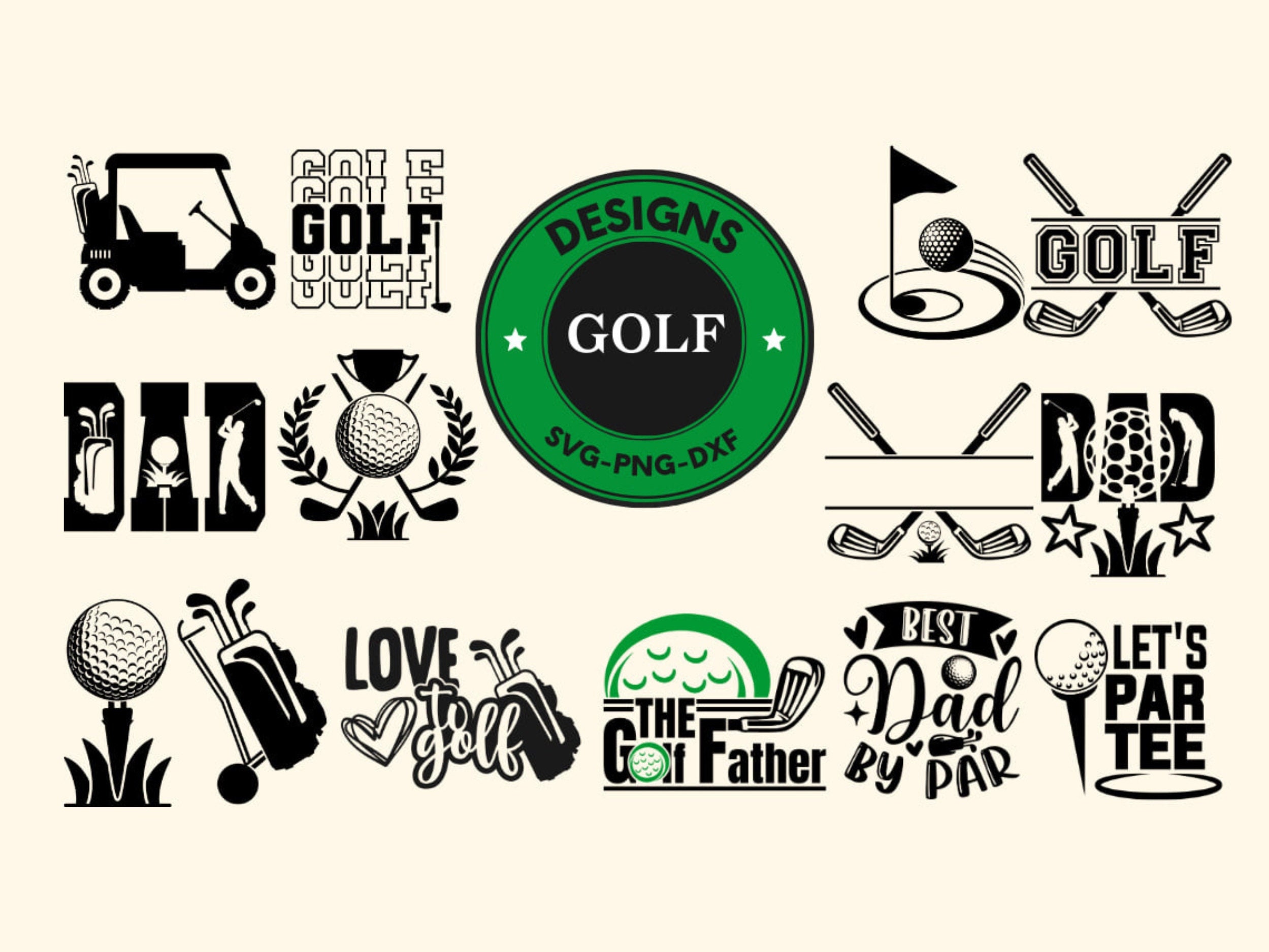 Golf Svg Golf Svg Bundle Golf Cut File Golf Clipart - Etsy UK