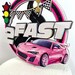 Race Car Cake Topper Two Fast Theme Custom Topper - Etsy