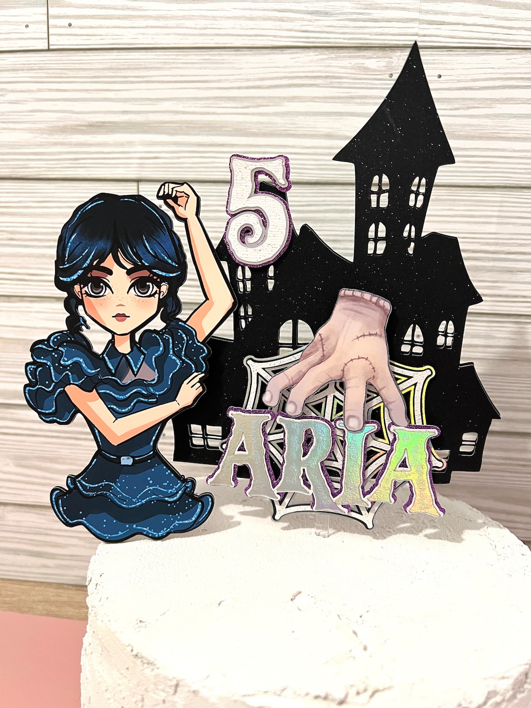 Wednesday Cake Topper, Addams Family Decor, Custom Party - Etsy