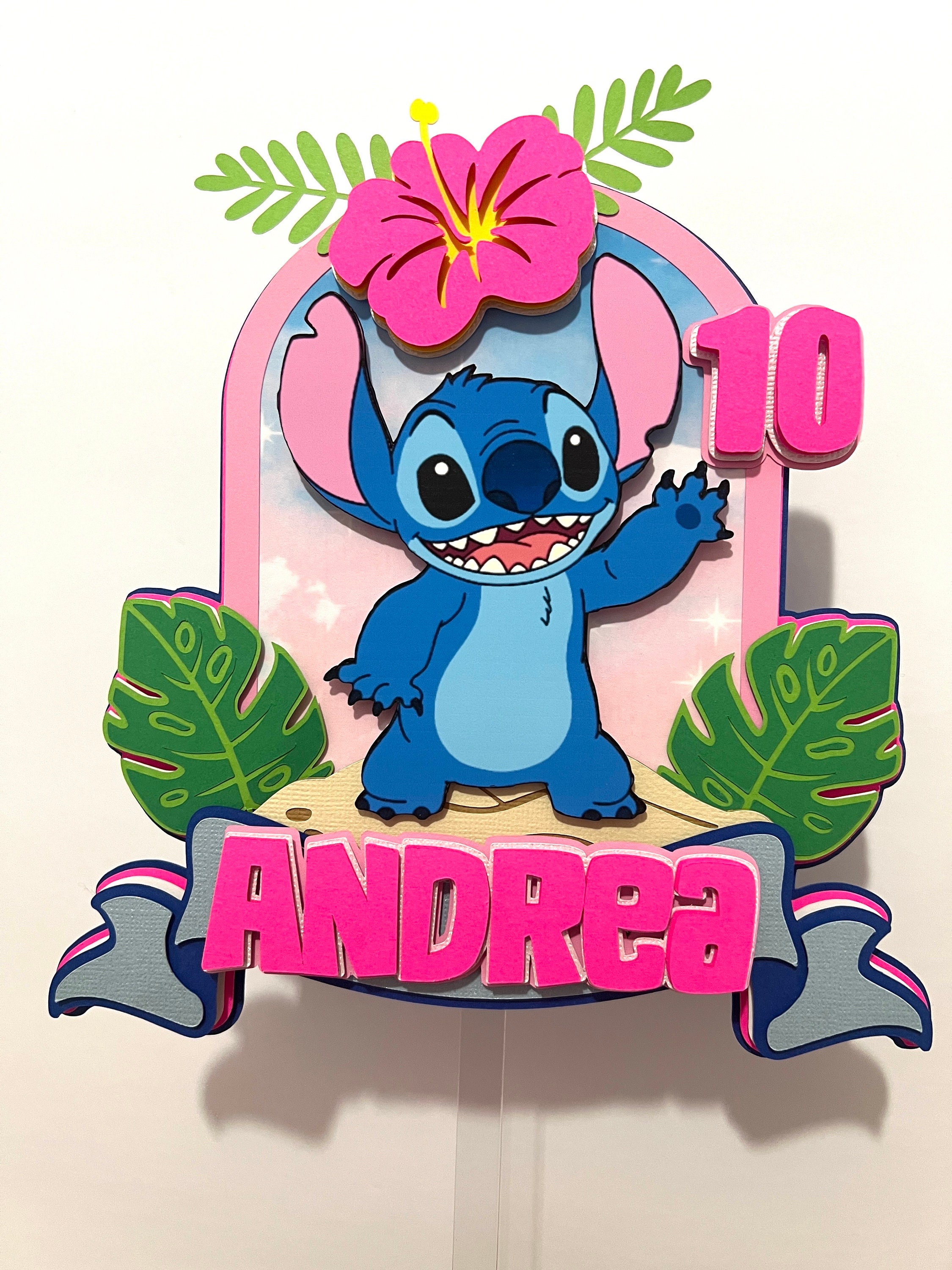 Stitch Cake Topper Stitch Party Decor - Etsy