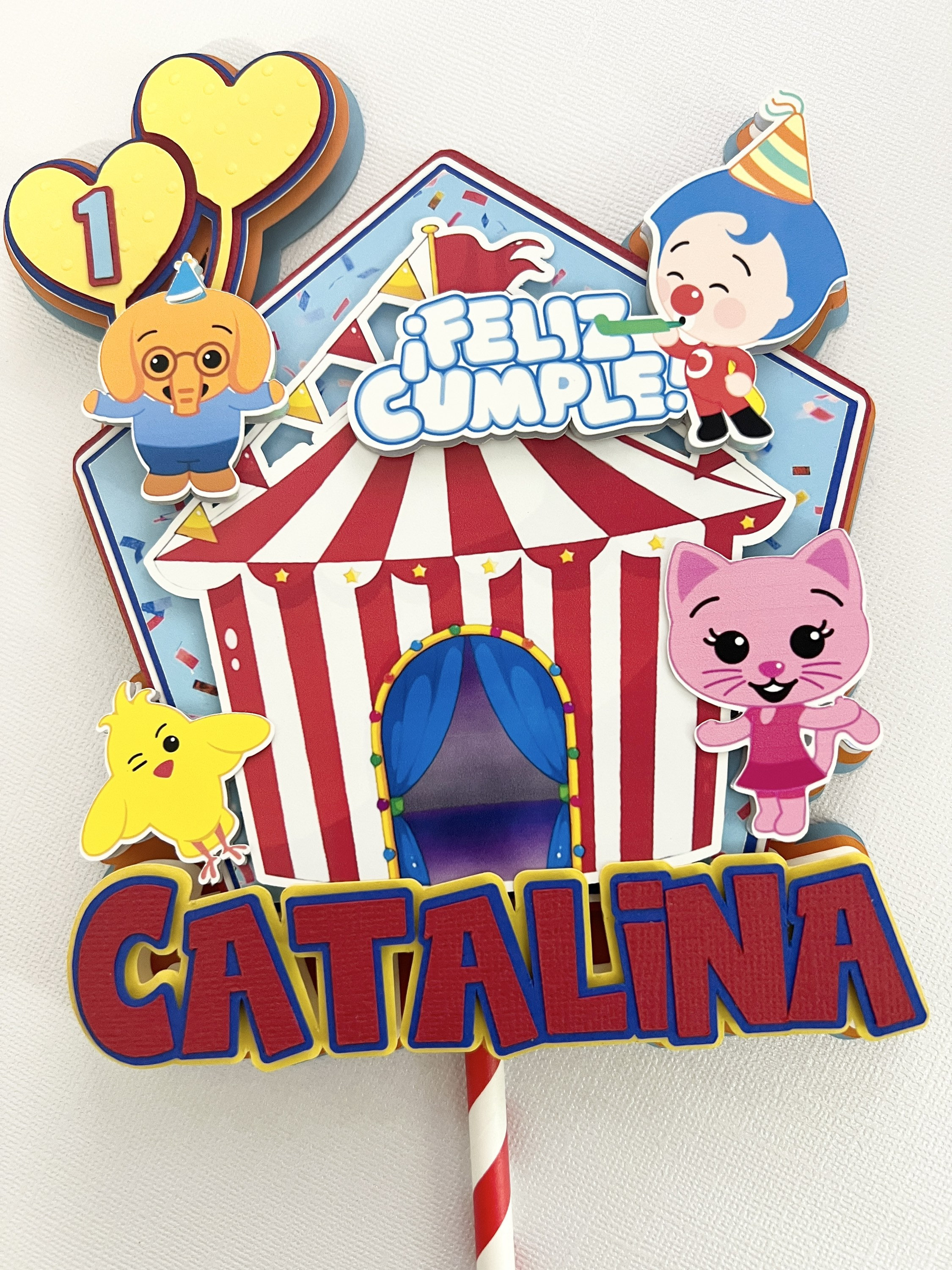 Payaso Cake Topper/ Plim Plim Cake Topper Inspired/birthday - Etsy Denmark