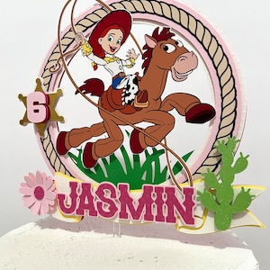 Jessie Cowgirl Cake Topper, Toy Story, Custom Party Decor, Custom Cake ...