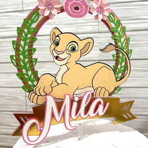 Girl Safari Cake Topper, Lion King Cake Topper, Nala Safari, Custom ...