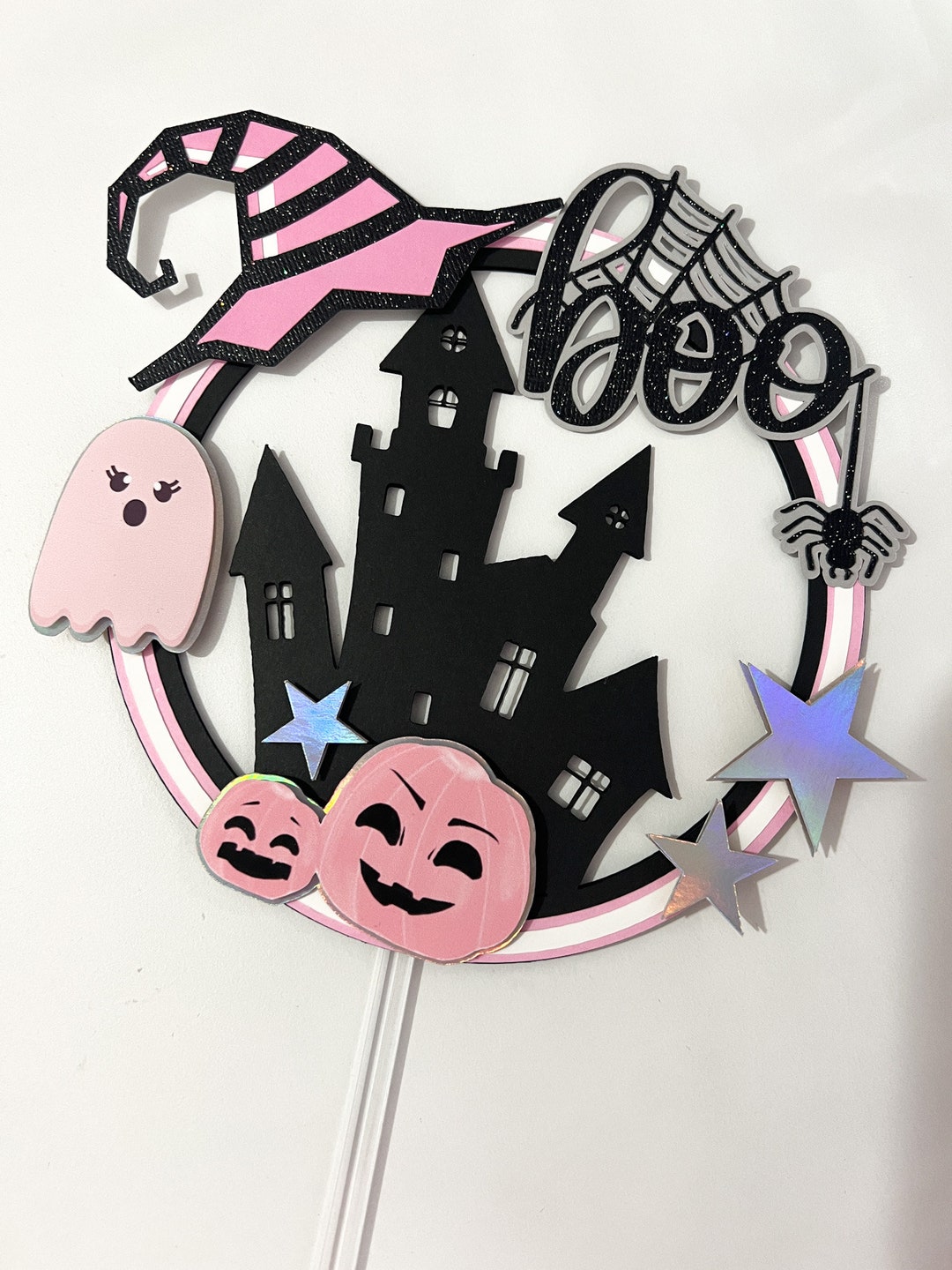 Halloween Cake Topper/spooky Cake Topper/halloween Decoration/girly ...