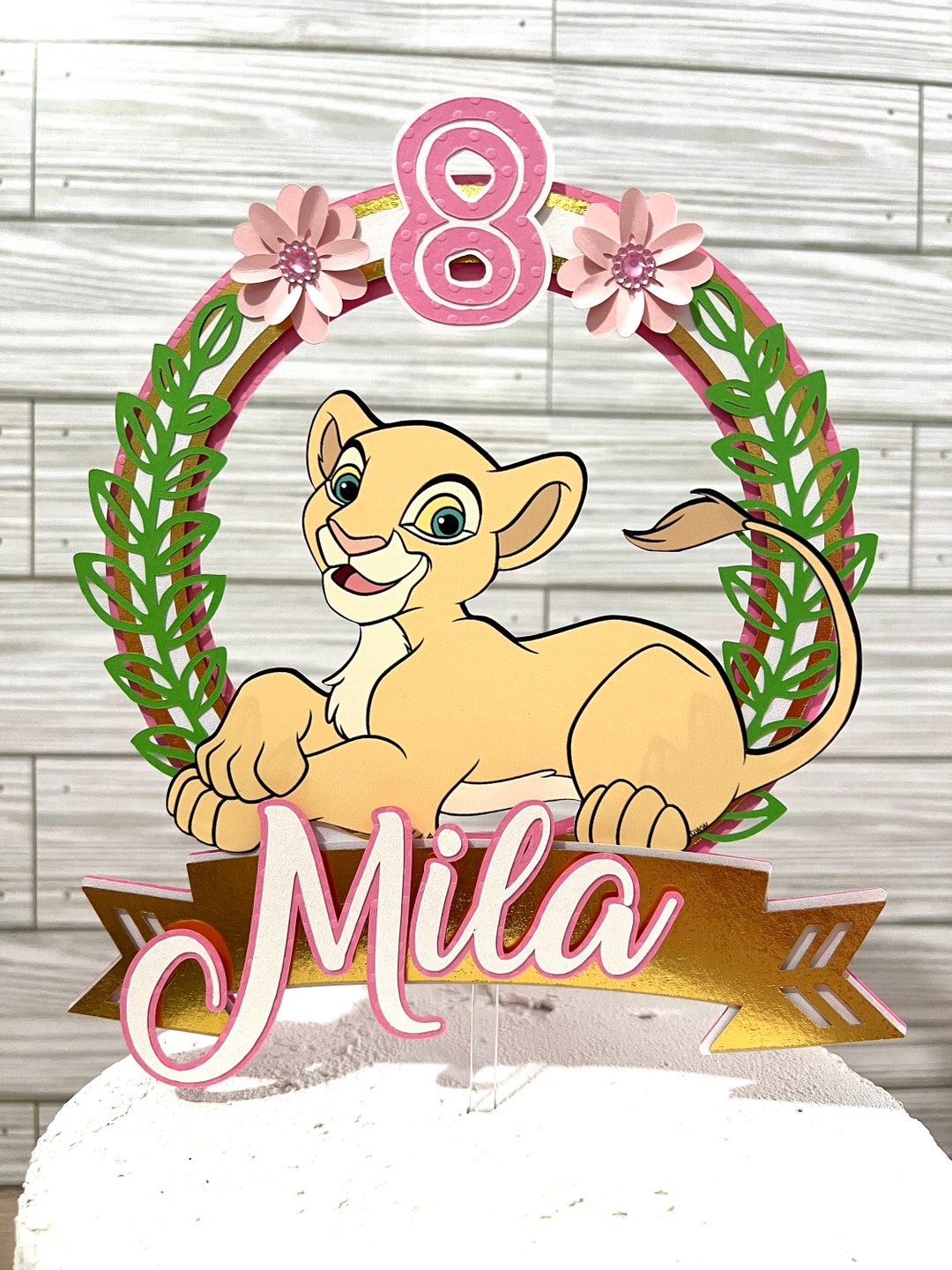 Nala Safari Cake Topper, Lion King Party Decor, Personalized - Etsy