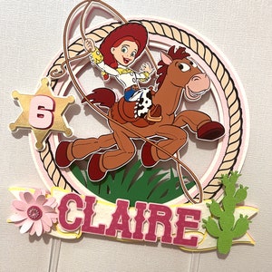 Jessie Cowgirl Cake Topper, Toy Story, Custom Party Decor, Custom Cake ...