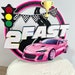 Race Car Cake Topper Two Fast Theme Custom Topper - Etsy