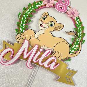 Girl Safari Cake Topper, Lion King Cake Topper, Nala Safari, Custom ...