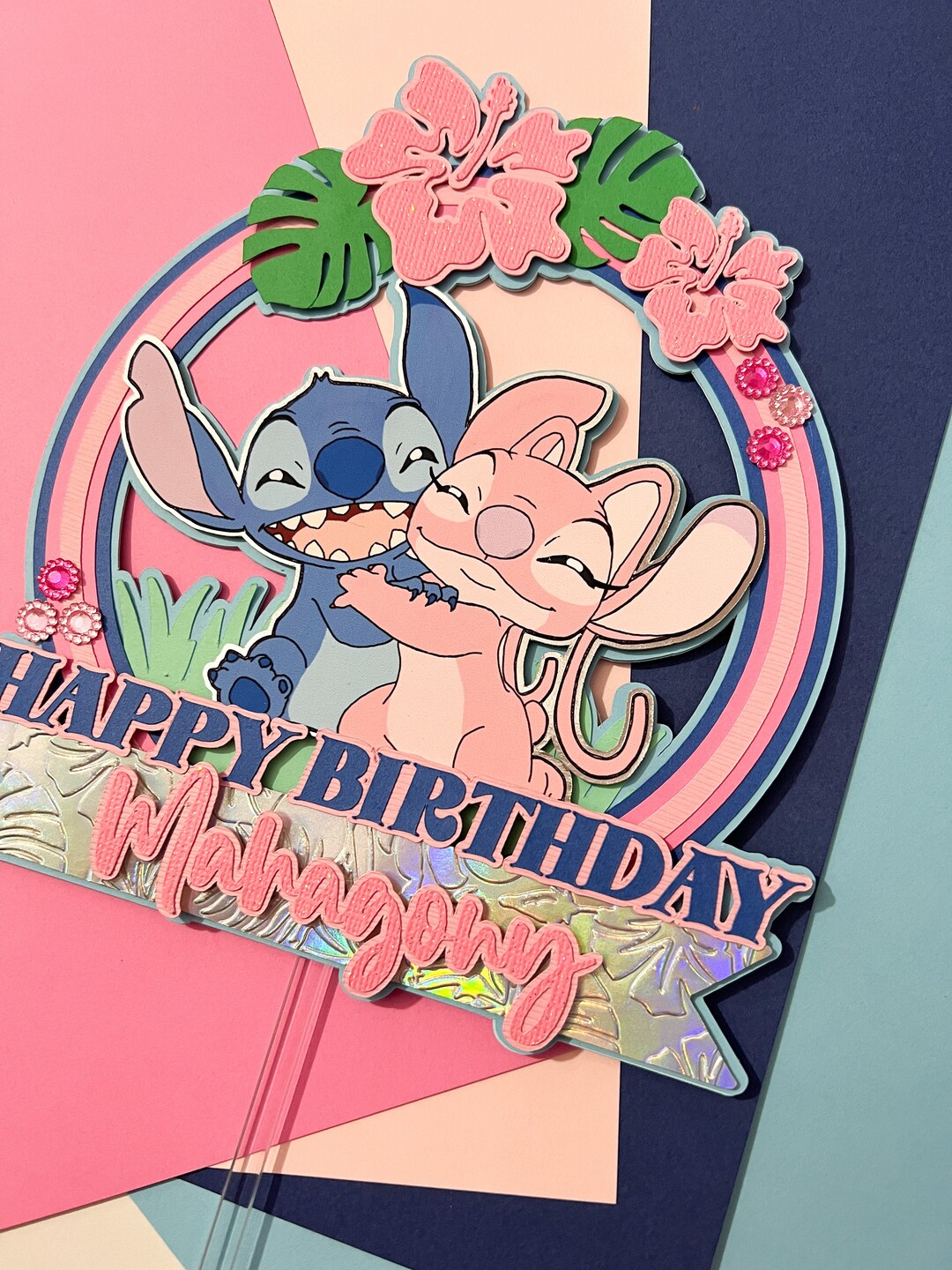 Stitch Cake Topper/stitch Party Decor/stitch Topper/stitch - Etsy