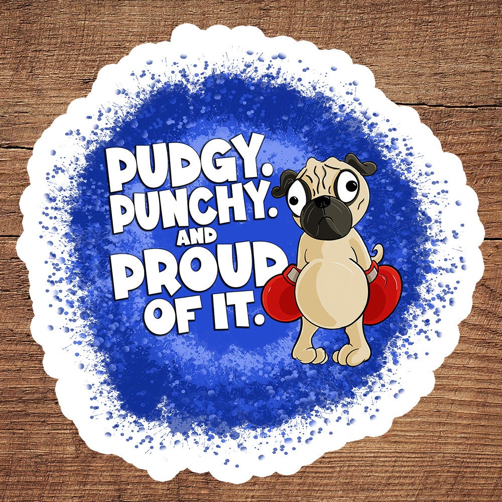 Pugilistic Pug / Twisted Spirit Animal Sticker Pack - Etsy