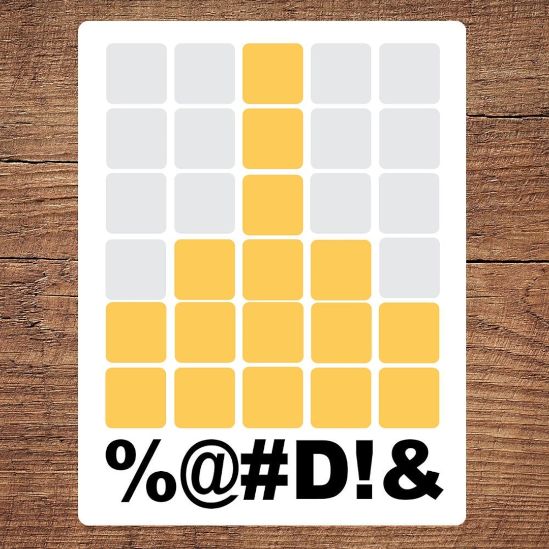 Wordle Sticker Wordle Gift - Etsy