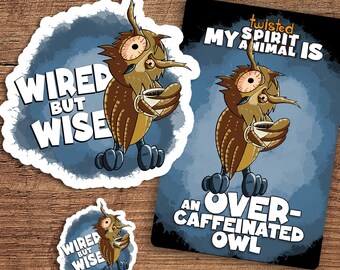 Spirit Owl Sticker - Etsy