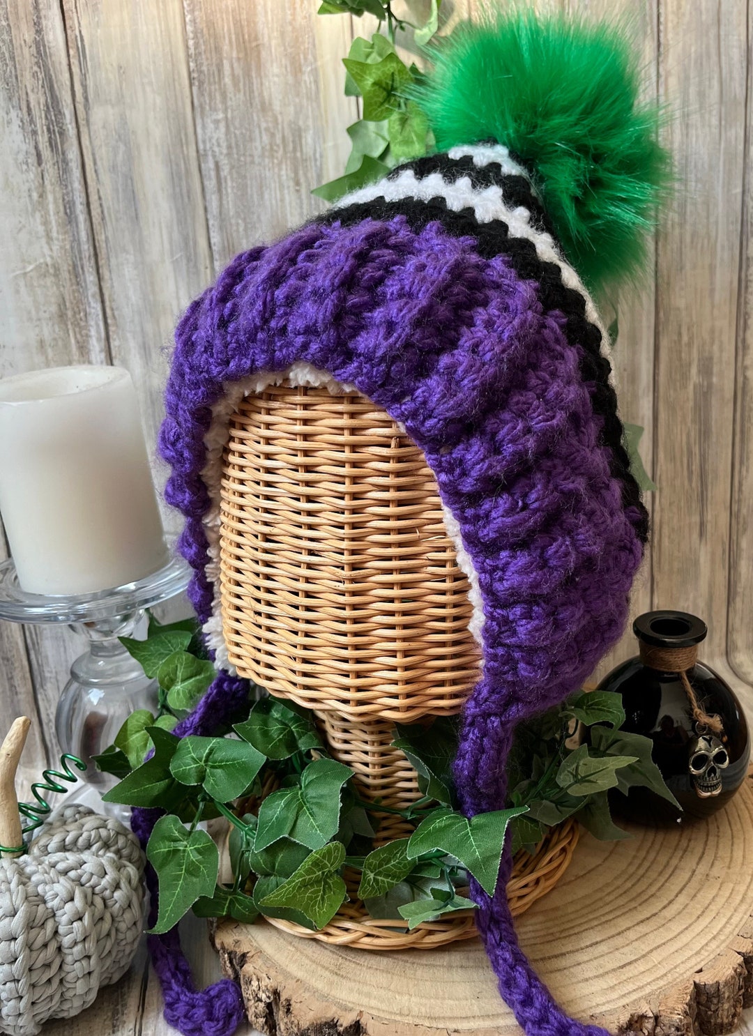Beetlejuice Pixie Hat, Beetlejuice Hat, Halloween Hat, Halloween Outfit ...