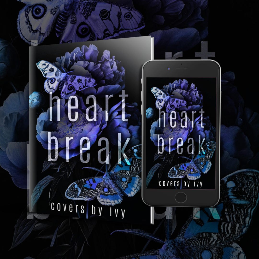 Dark Romance Book Cover, Gothic Heart Break Design (digital) - Etsy