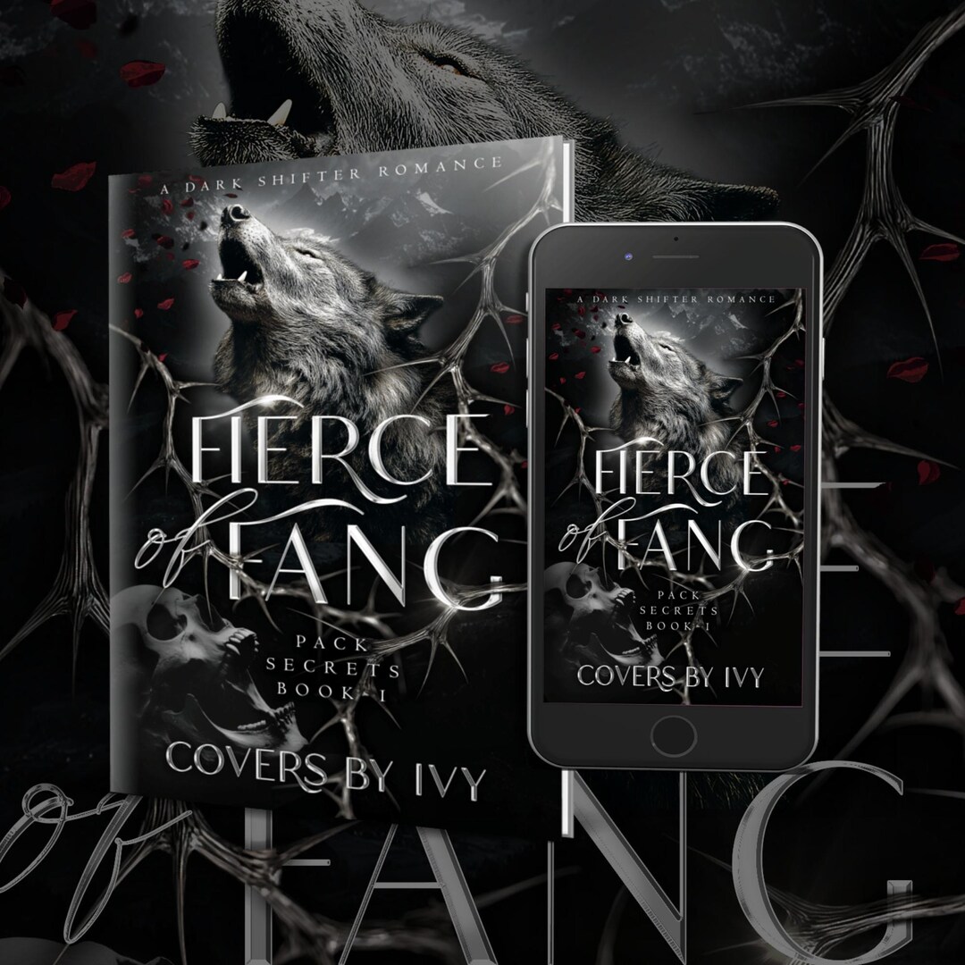 Fierce of Fang Book Cover, Dark Shifter Romance Premade (JPG & PNG) - Etsy