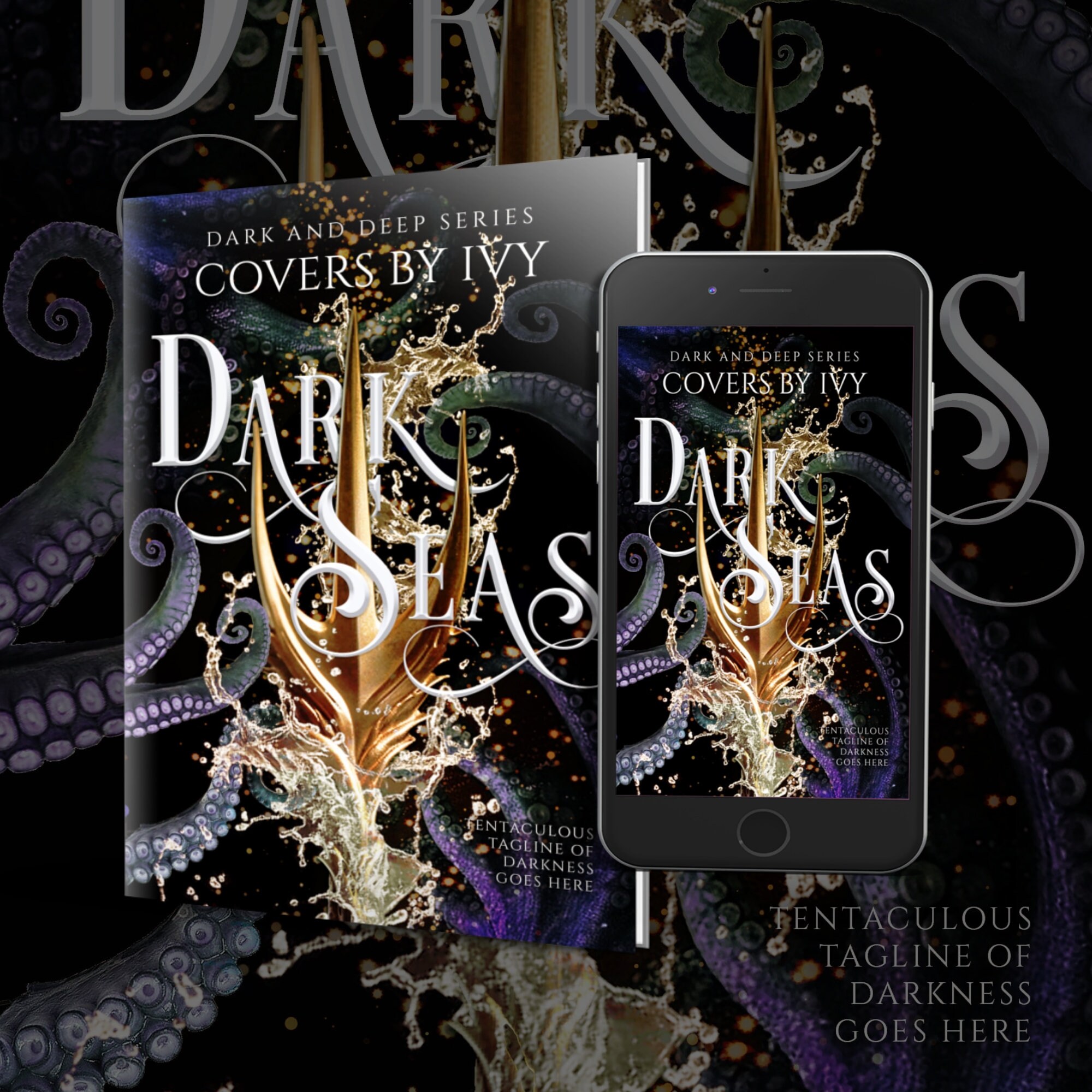 Dark Seas Premade Book Cover, Siren Fantasy (JPG & PNG) - Etsy