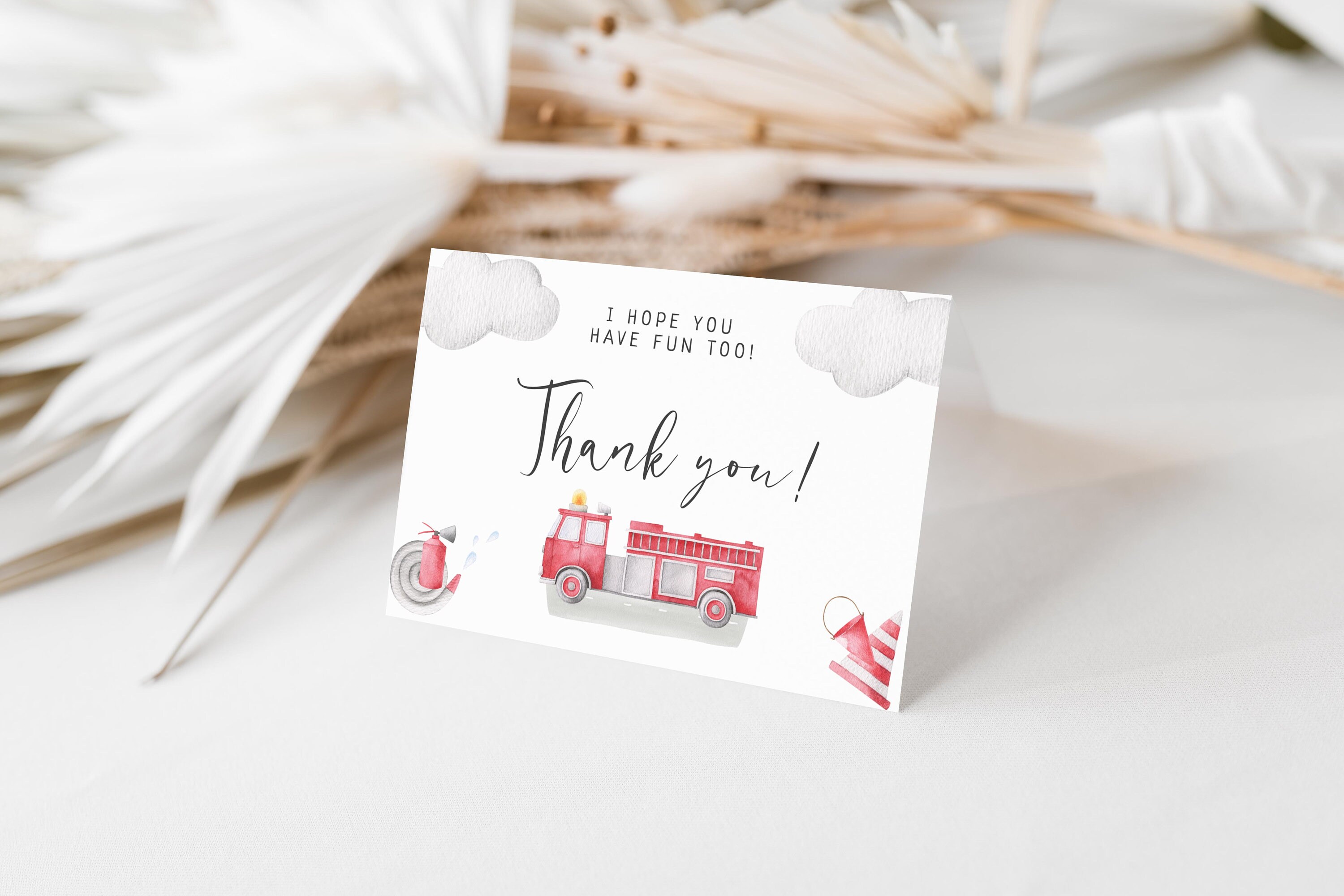 Fire Truck Birthday Banner, Fire Truck Birthday Party Banner, Fire ...