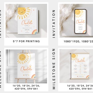 Sunshine Birthday Bundle Set, Sun Birthday Bundle, Our Little Sunshine ...