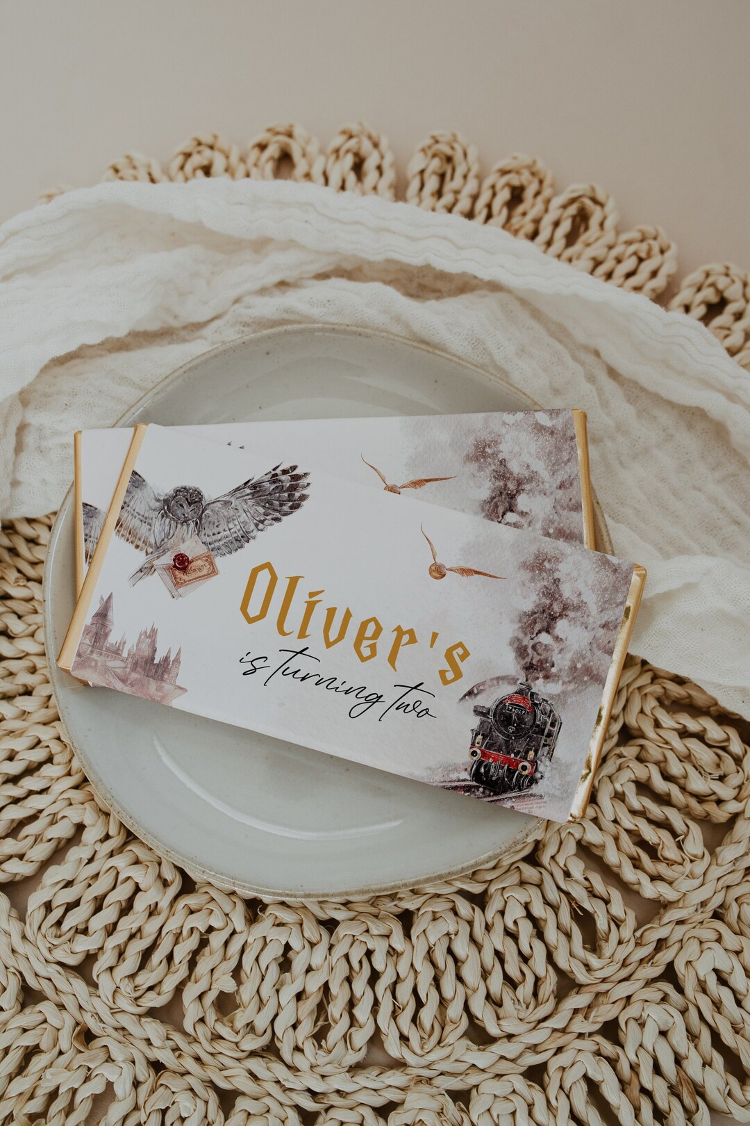 Wizard Chocolate Wrappers, Editable Wizard Magic School Template ...