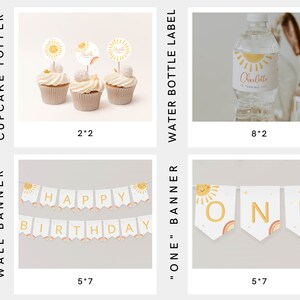 Sunshine Birthday Bundle Set, Sun Birthday Bundle, Our Little Sunshine ...
