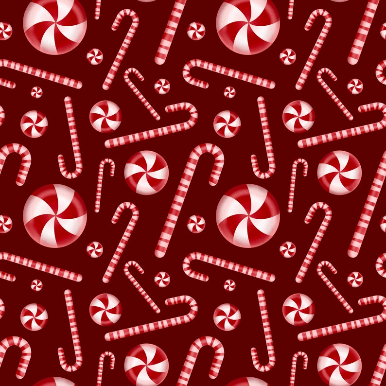 Seamless Peppermint Candy Pattern, Christmas Pattern, Digital Paper - Etsy