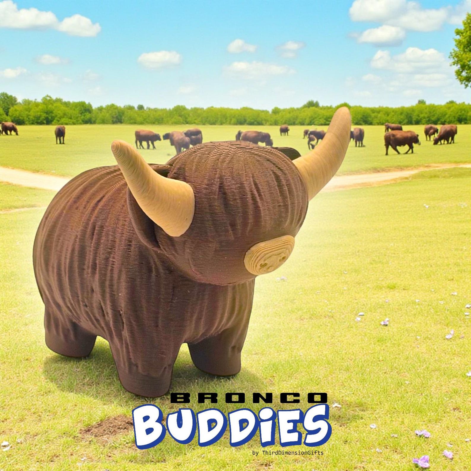 Bronco Buddies - Highland Cow Moo Moo - Etsy