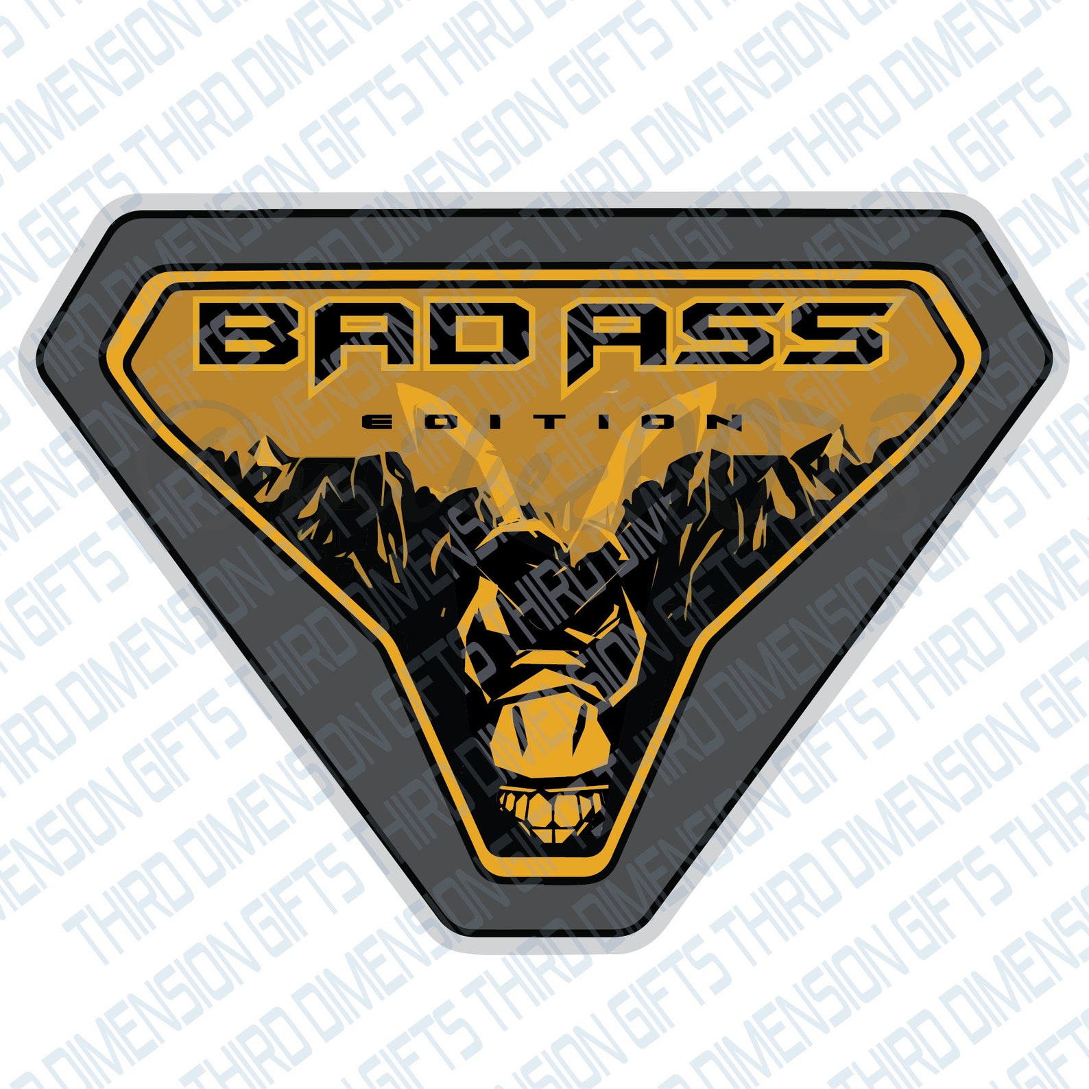 Ford Bronco Badlands Bad Ass Donkey Decal Set - Orange Badge - Etsy