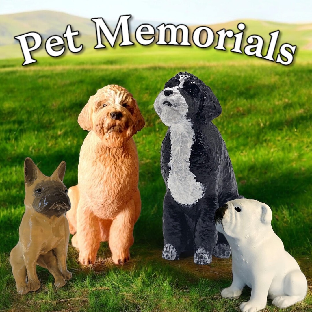 Pet Memorials - Personalized 3D Printed and Painted Dog and Cat ...