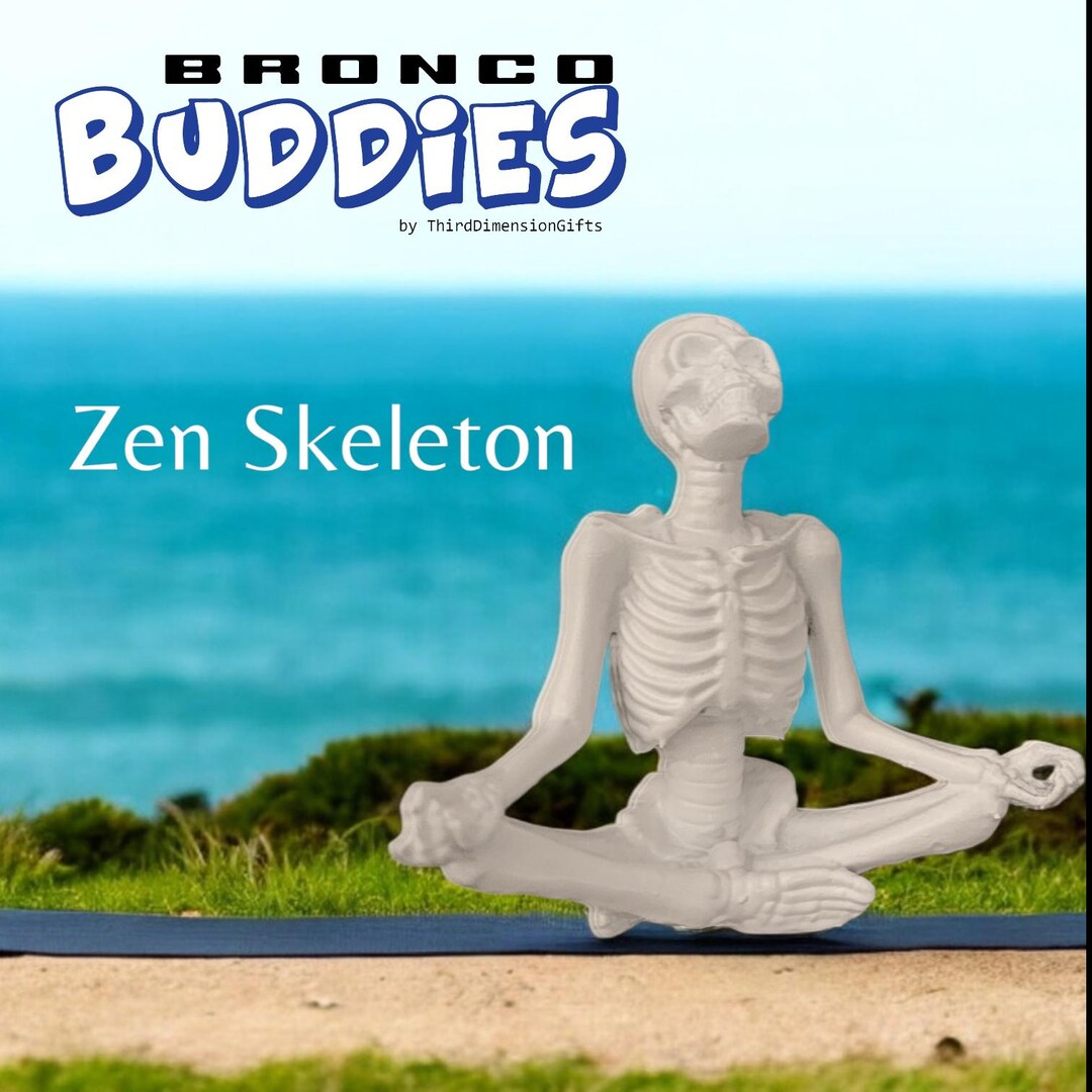 Bronco Buddies - Zen Skeleton - Etsy