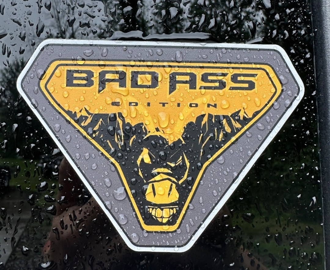 Ford Bronco Badlands Bad Ass Donkey Decal Set - Orange Badge - Etsy