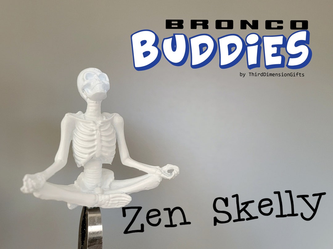 Bronco Buddies - Zen Skeleton - Etsy