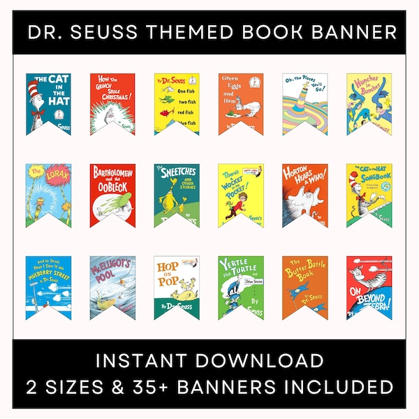 Dr Seuss Banner - Etsy
