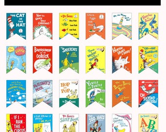 Children’s Book Cover Pennant Banner – Printable Party Décor (20 ...