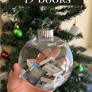 A Year of Books Custom Ornament|personalized Book Lover Gift| Miniature ...