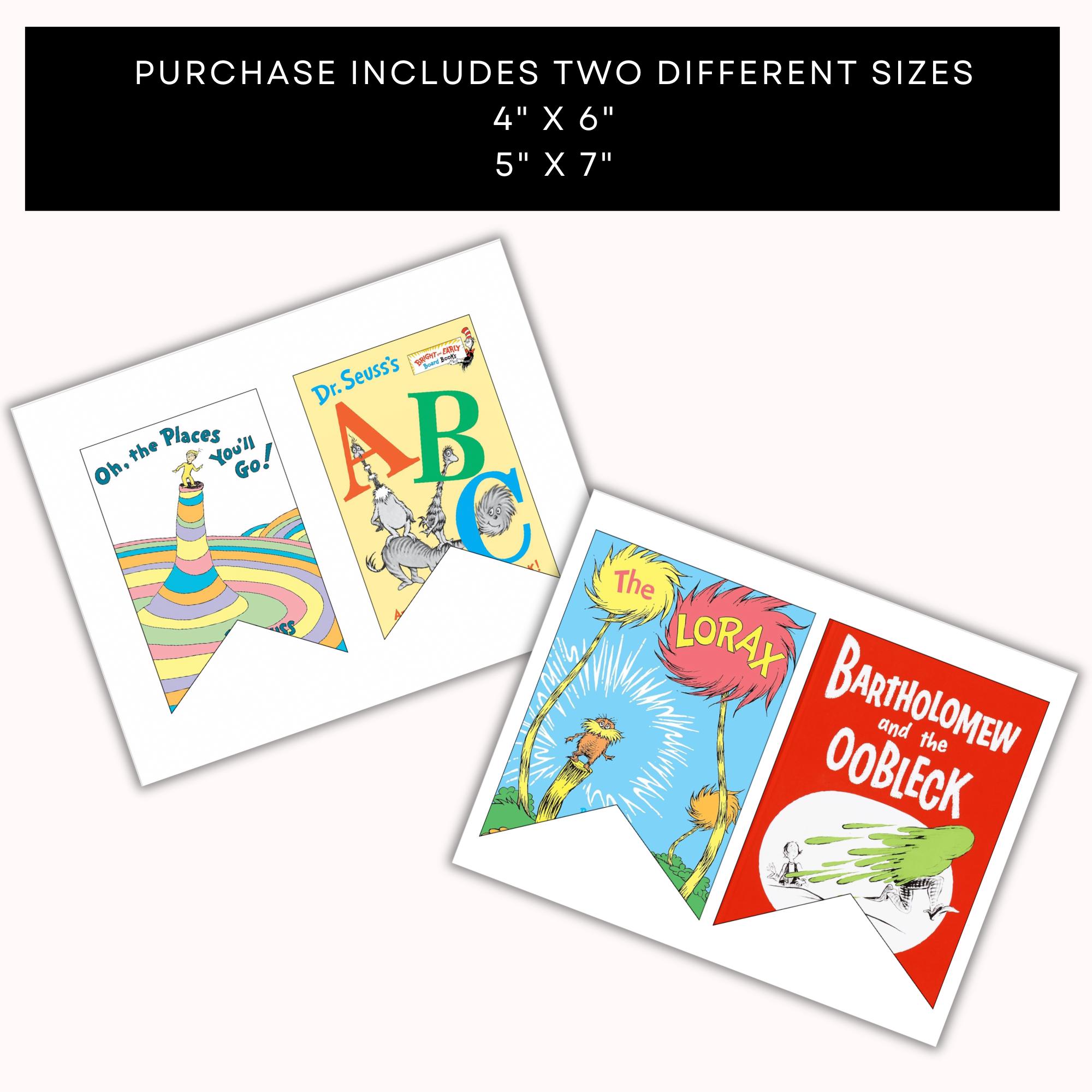 Dr. Seuss Book Cover Pennant Banner – Printable Party Décor (45 Designs ...
