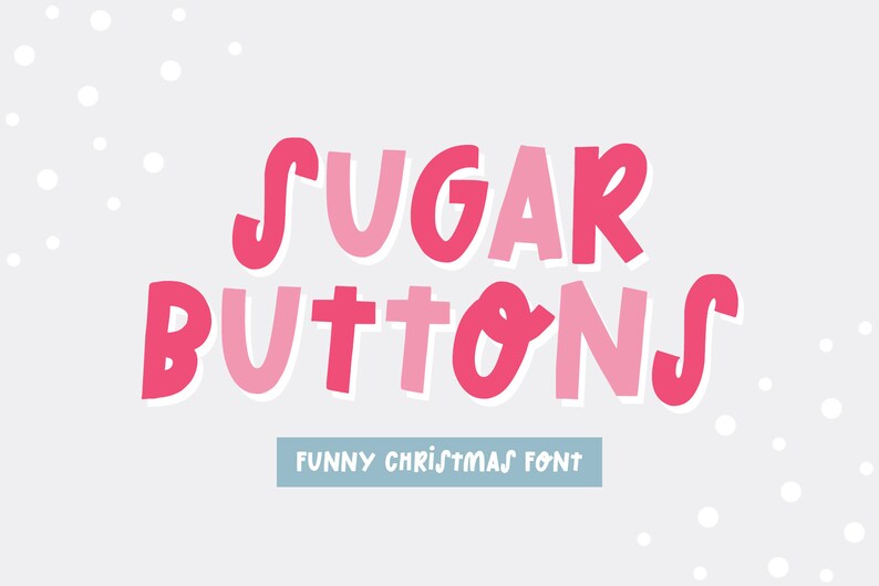 Sugar Buttons / Christmas Fonts Handwritten Script Font - Etsy