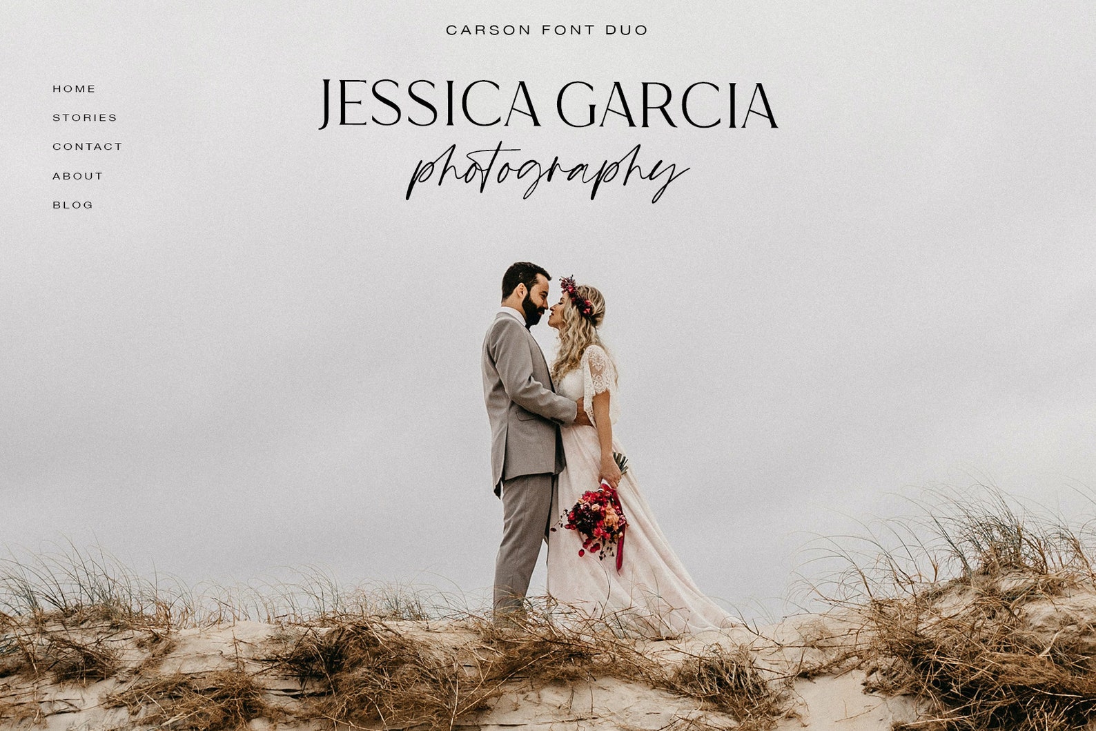 Carson Font DUO / Handwritten Script Font, Wedding Font, Logo Font ...