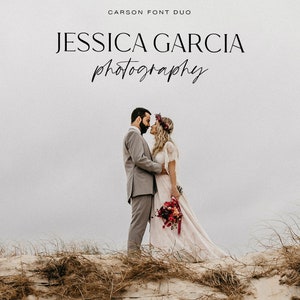 Carson Font DUO / Handwritten Script Font, Wedding Font, Logo Font ...