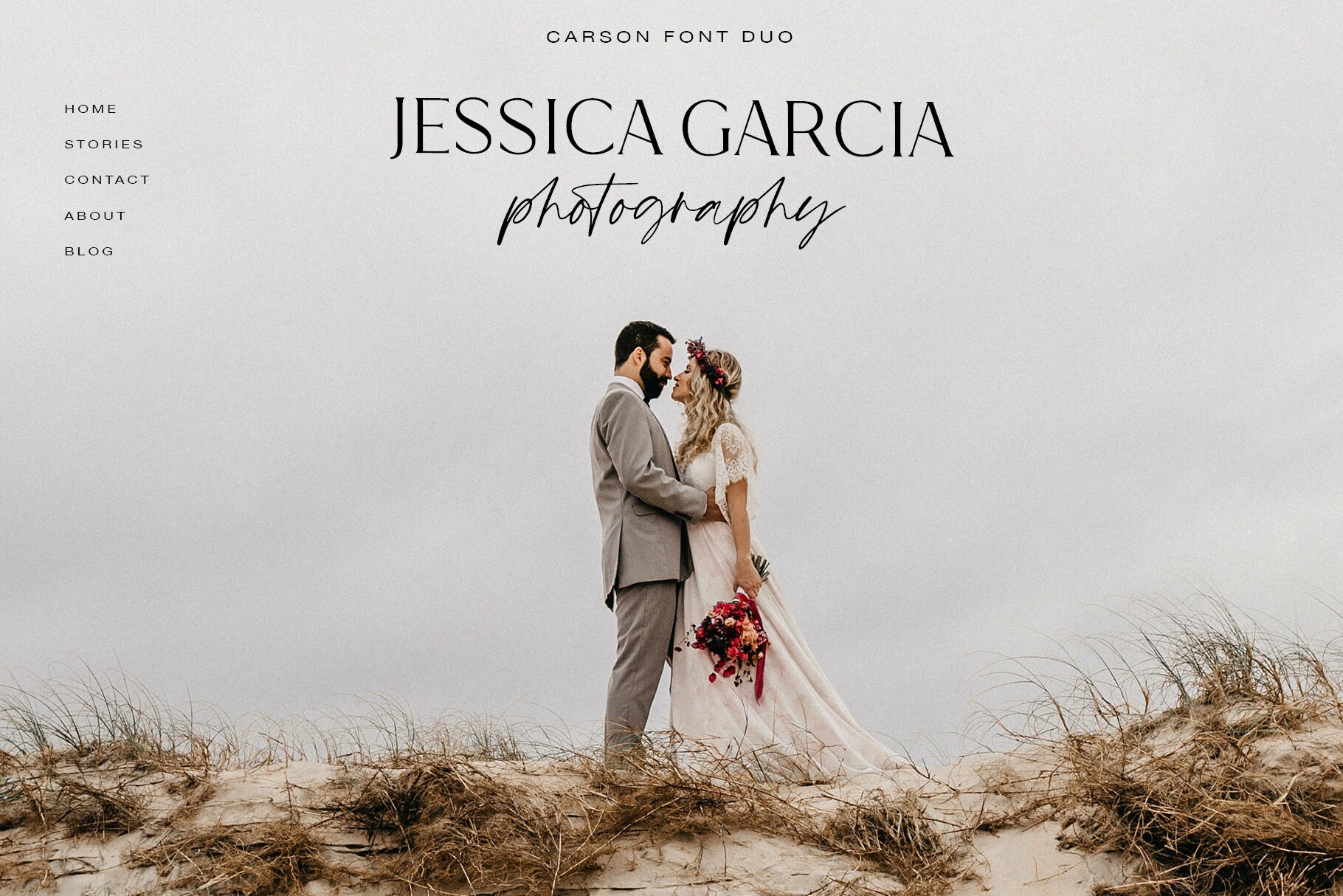 Carson Font DUO / Handwritten Script Font, Wedding Font, Logo Font ...