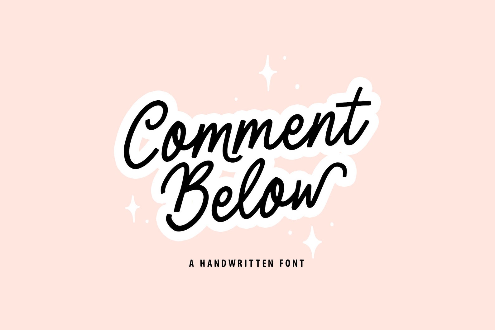 Comment Below Font / Handwritten Script Font, Wedding Font, Logo Font ...