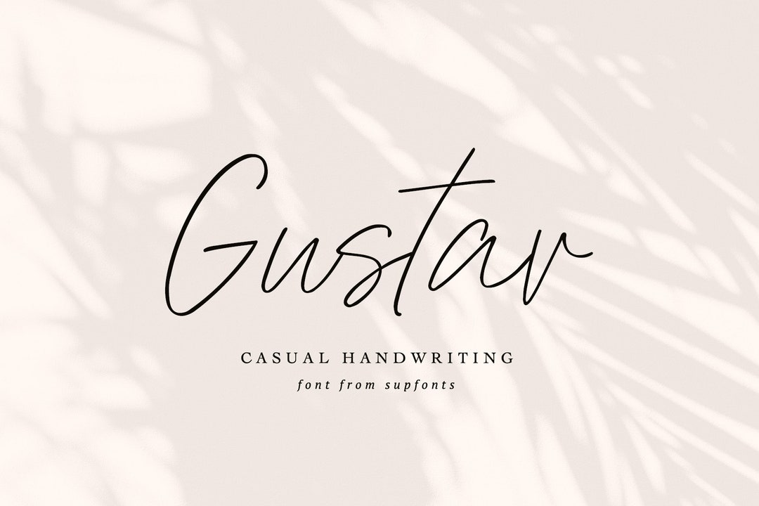 Gustav / Wedding Font, Logo Font, Boho Font, Branding Font, Farmhouse ...