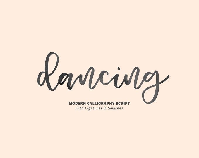 Dancing / Wedding Font, Logo Font, Boho Font, Branding Font, Farmhouse ...