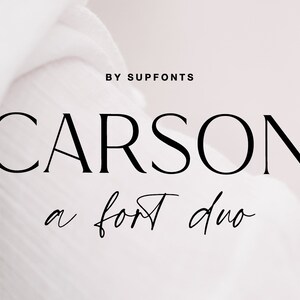 Carson Font DUO / Handwritten Script Font, Wedding Font, Logo Font ...