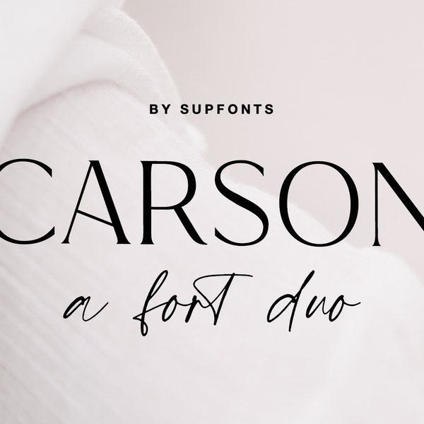 Carson Font - Etsy