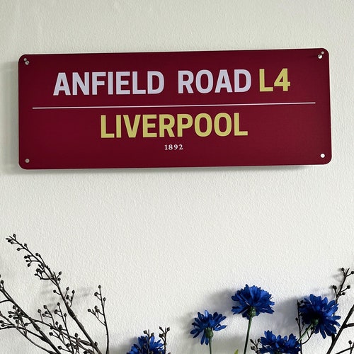 Liverpool-anfield Road-football Sign-london Street - Etsy