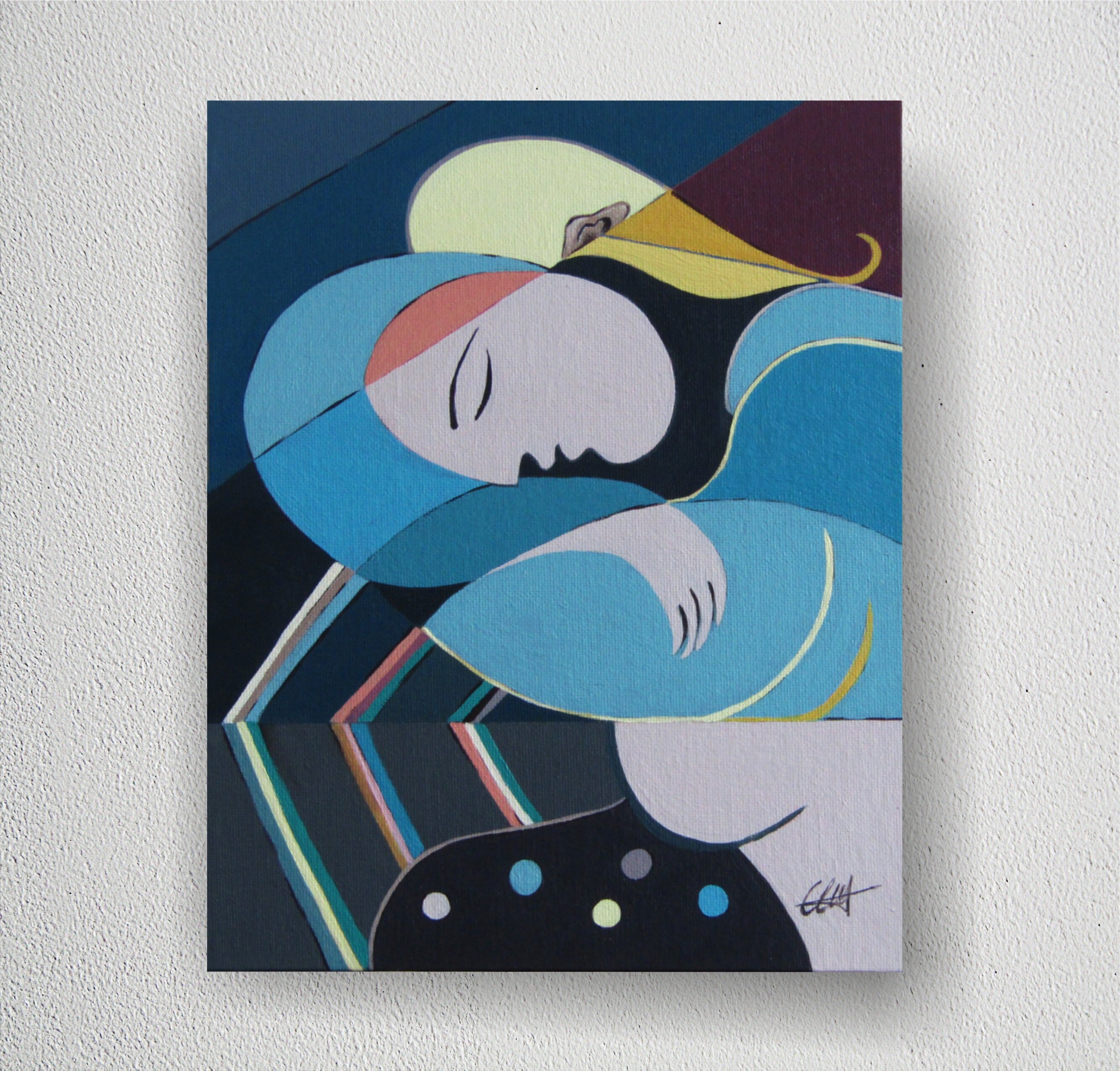Picasso Style Artwork, Cubism, Modern Original Painting, Cubist Artwork ...