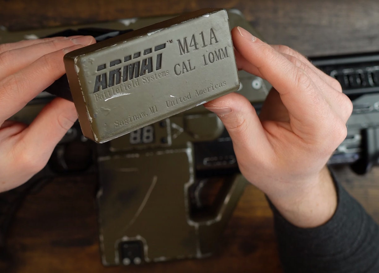 M41A Pulse Rifle Aliens Screen Accurate for Nerf Magazine Base Plate ...